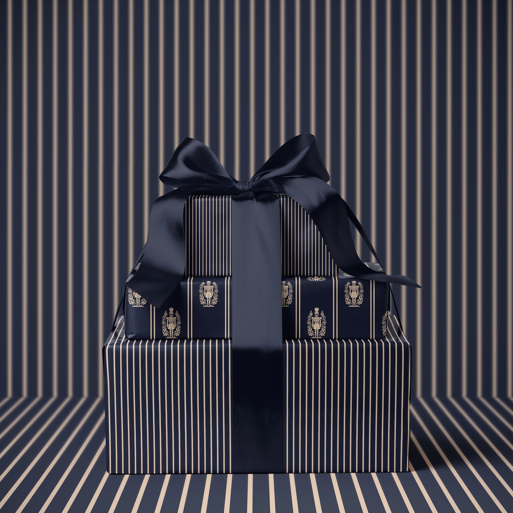 Blue Off-White Striped – Mahomi Design